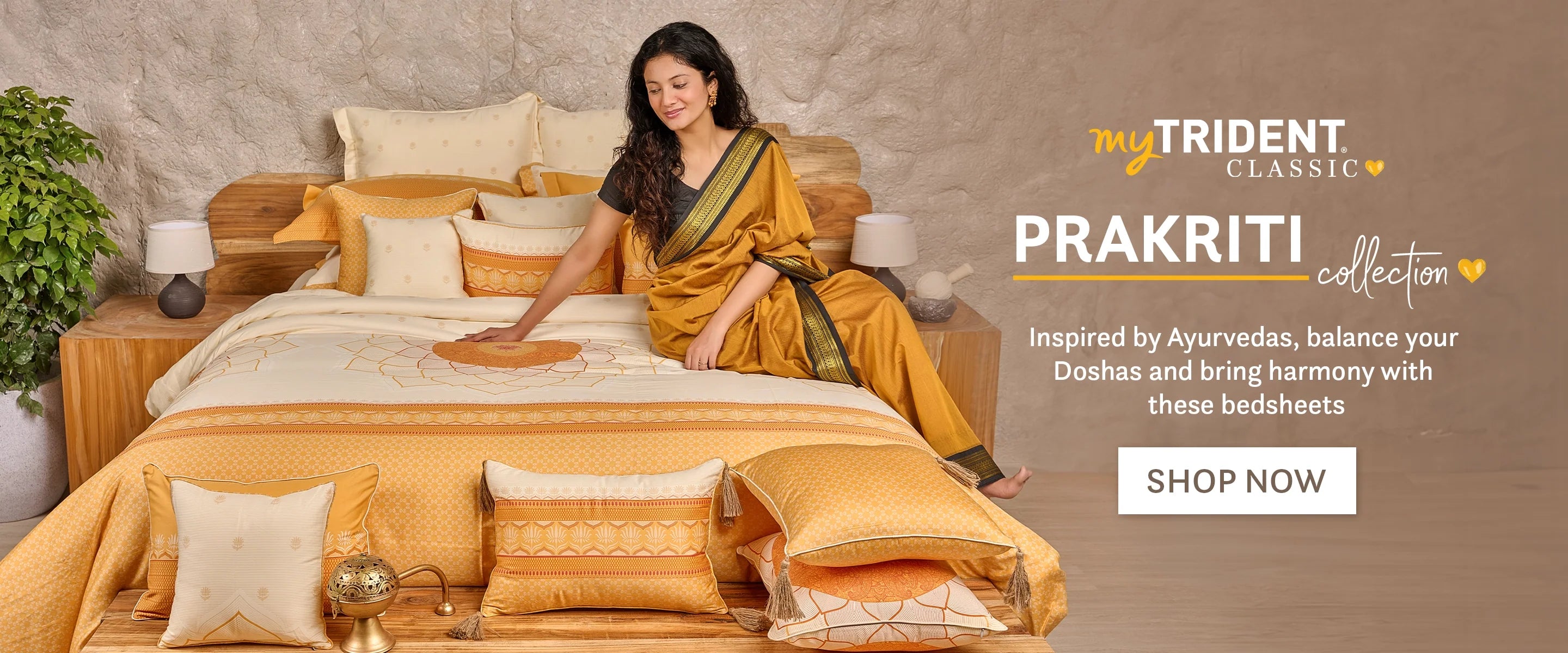 Buy Prakriti King Bedsheet Set Online in India – myTrident India