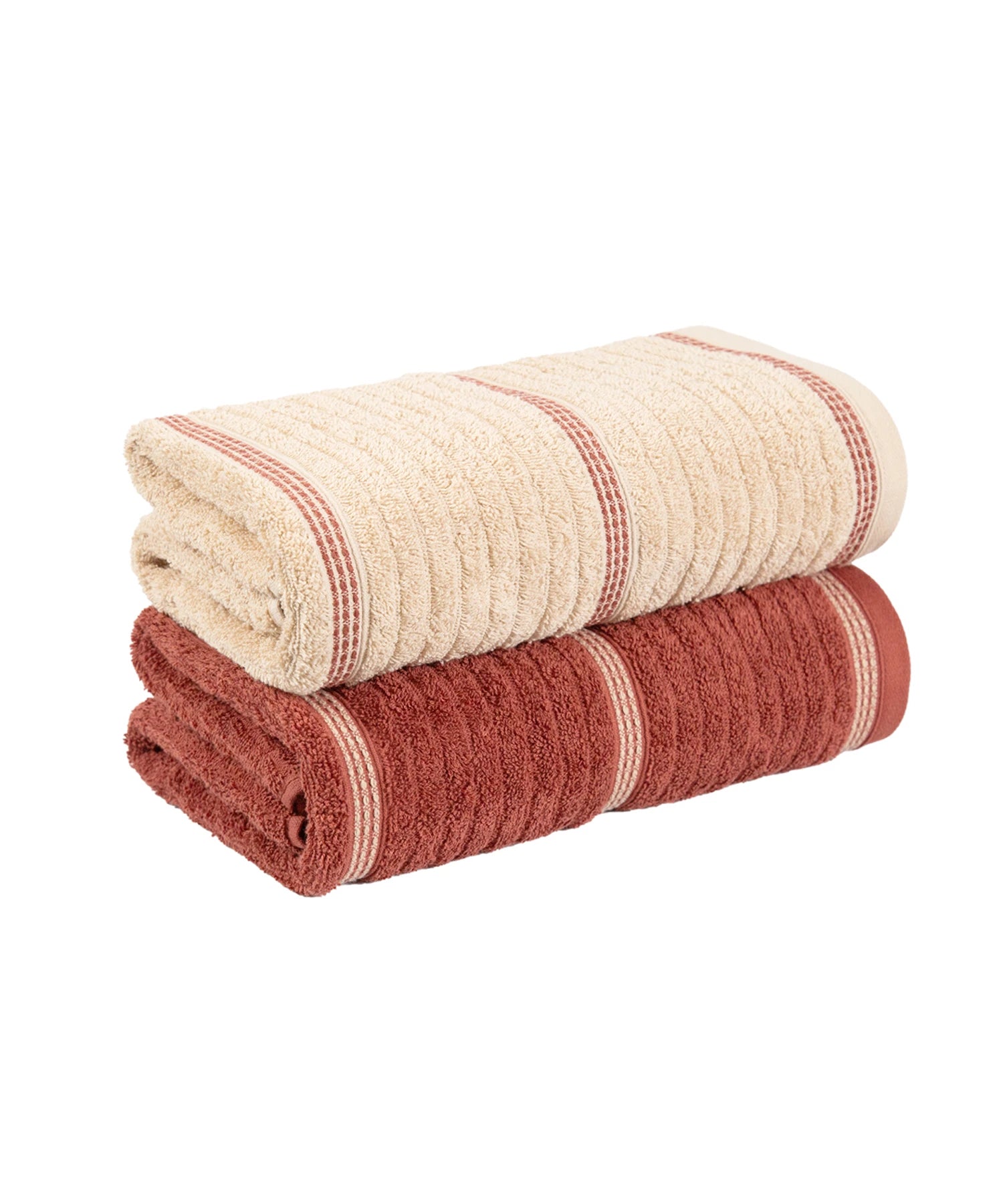 His & Her 2 PC Bath Towel Set, Suger & Spice|500 GSM Cotton – myTrident ...