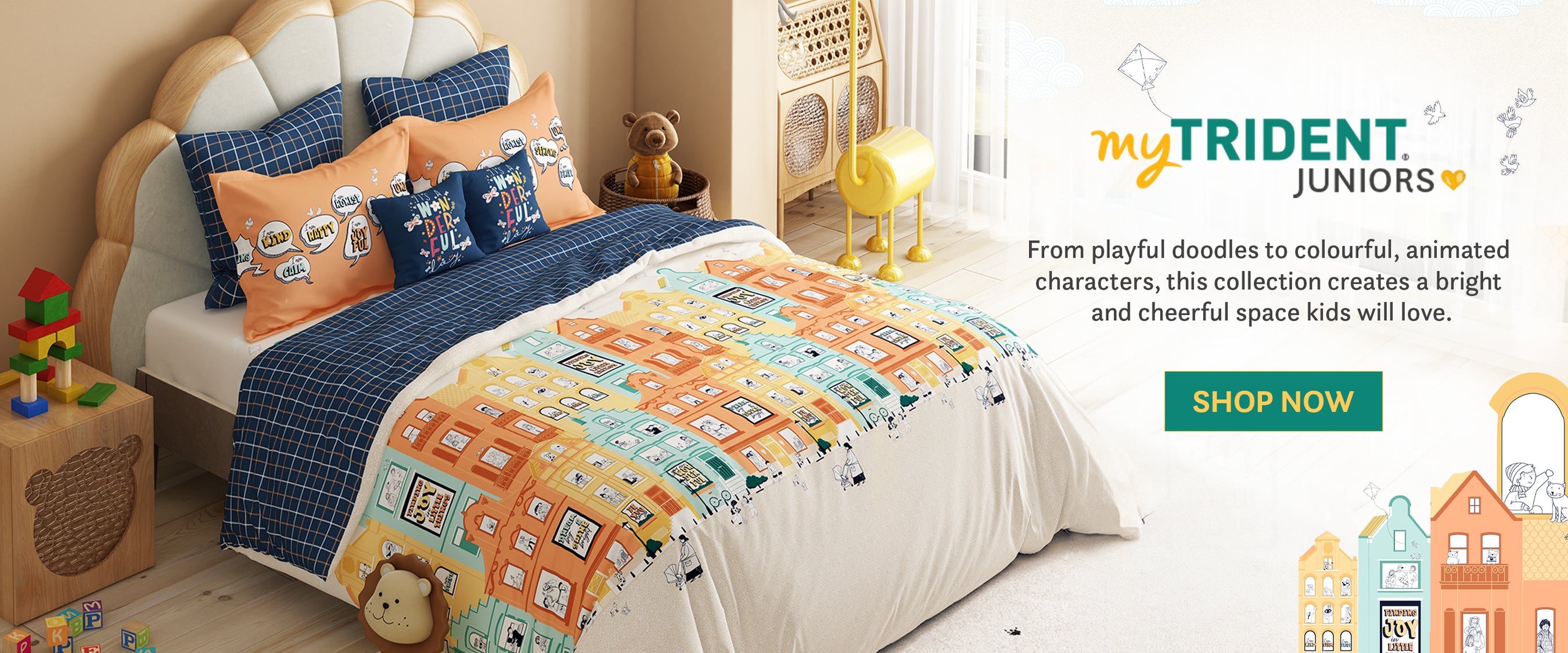 Buy Premium Bedsheets, Rugs, Towels, Bathrobes Online – myTrident India